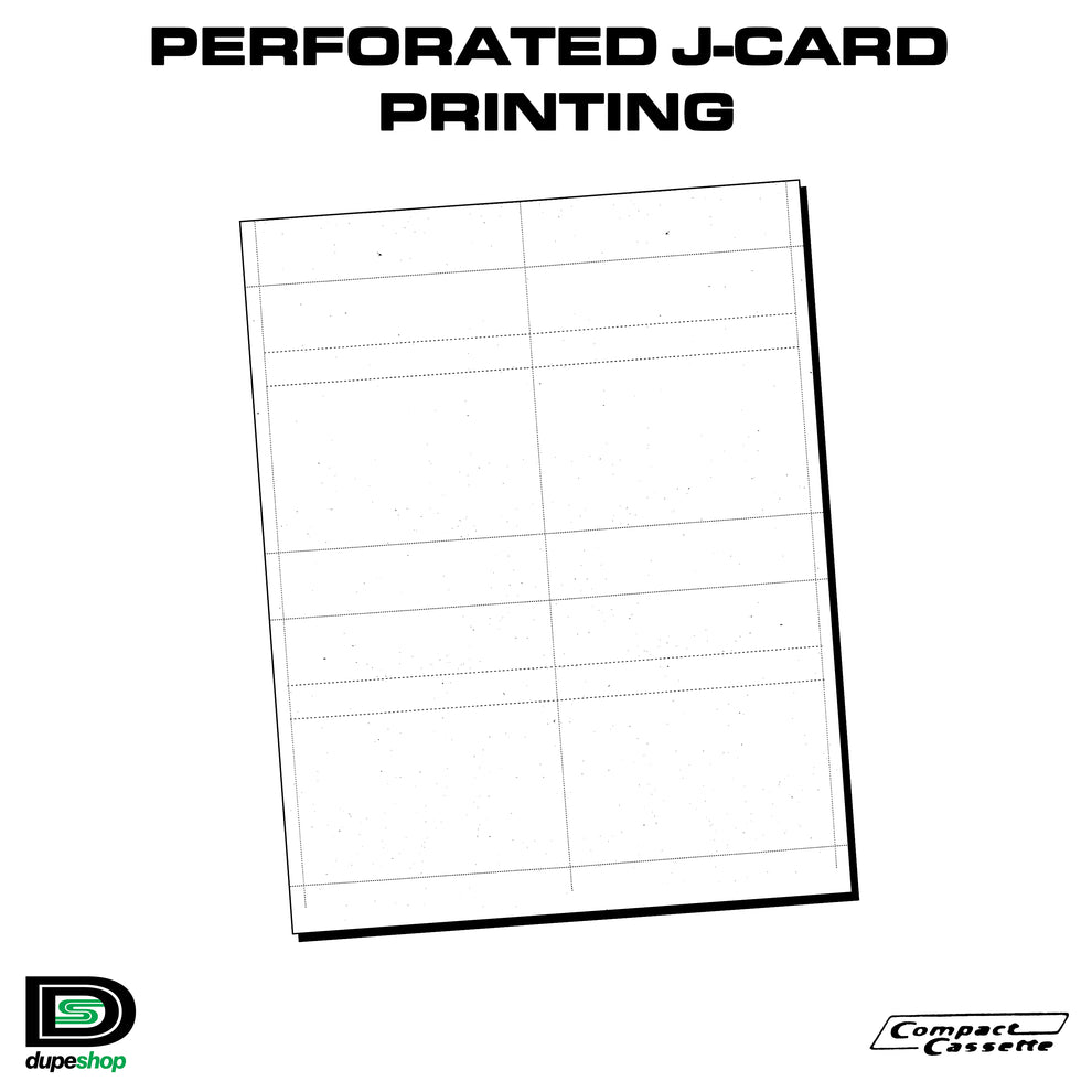 Perforated J-Card Printing – DupeShop